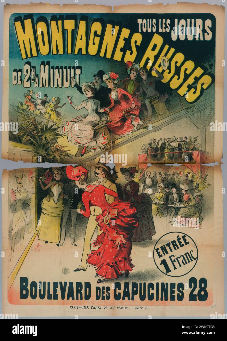 Baylac, Lucien (n.1851 - D.1911), every day/ roller coaster/ 2h. At ...