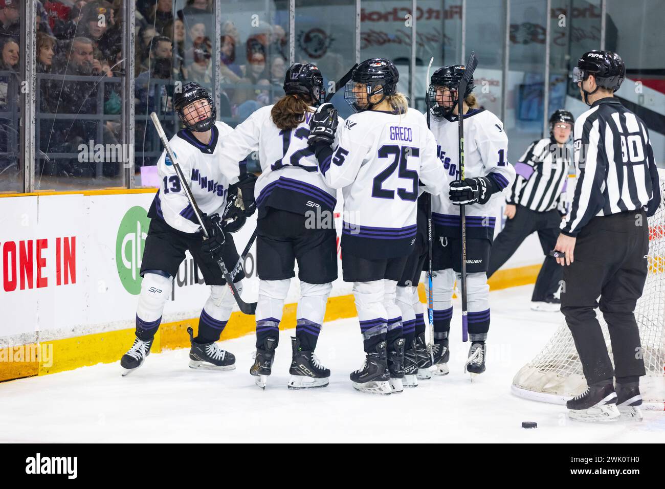 OTTAWA, ON - FEBRUARY 17: Minnesota Forward Grace Zumwinkle (13 ...