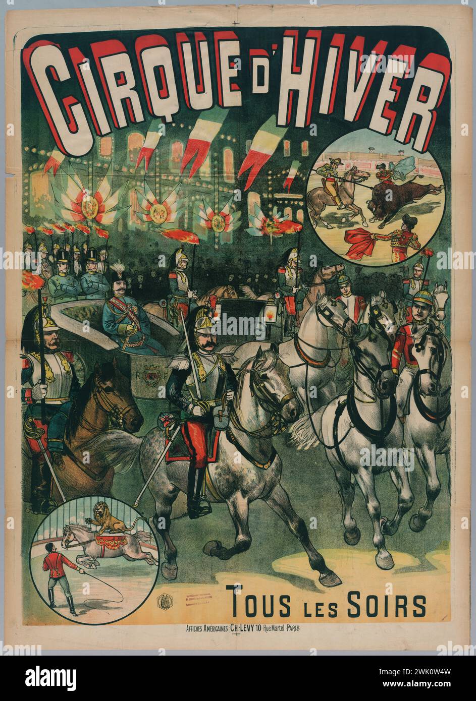 Anonymous, winter circus/ every evening (dummy title), 1890. Color ...