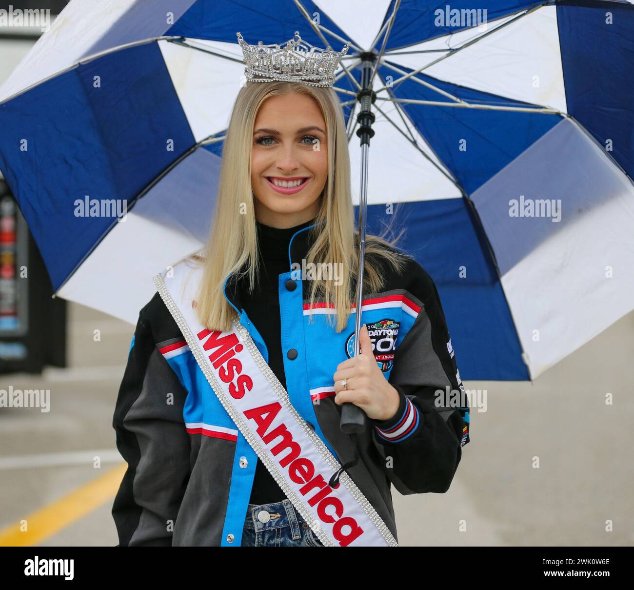 Daytona, United States. 17th Feb, 2024. Miss America Madison Marsh ...