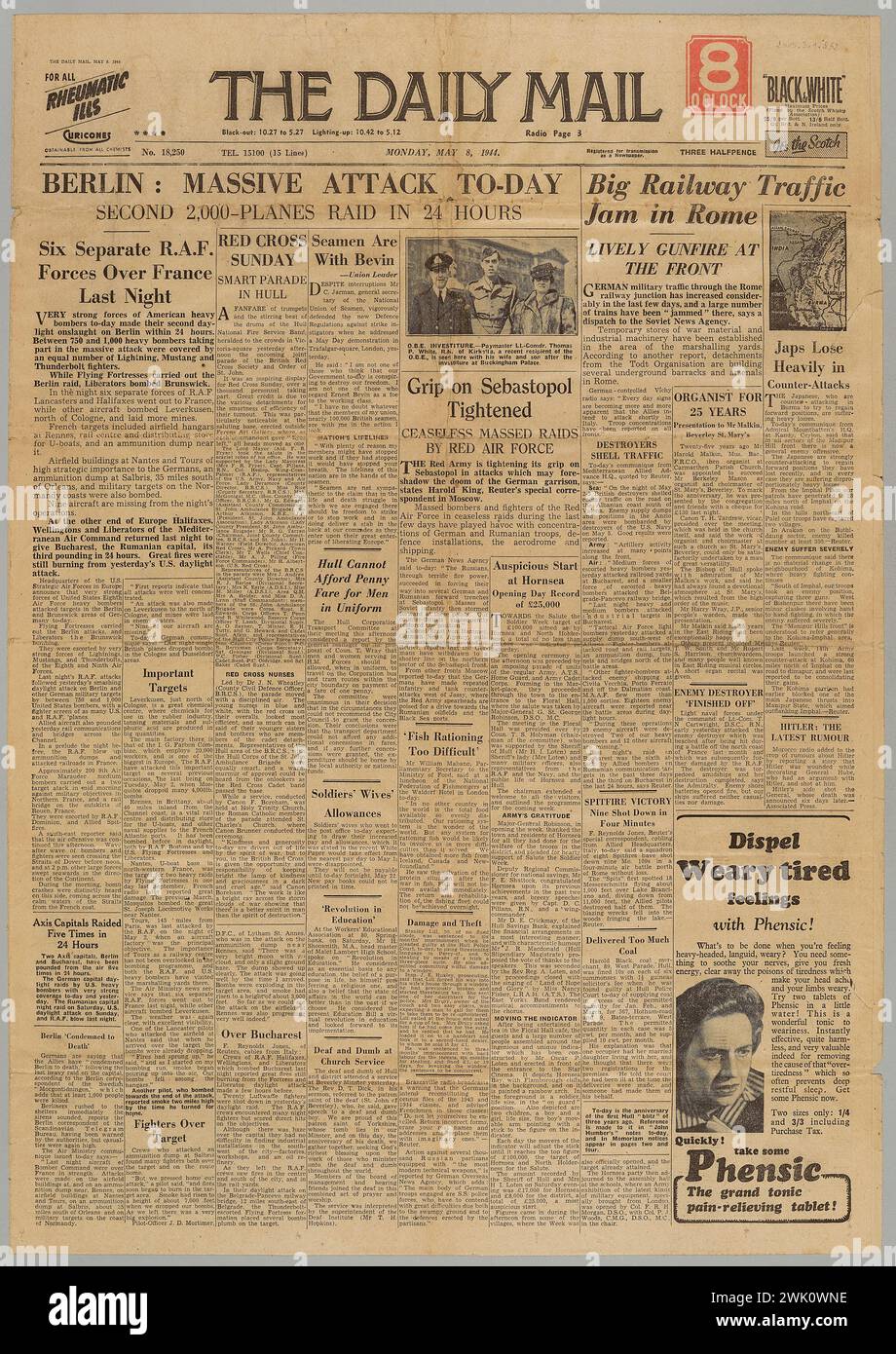 Hull and Grimsby Newspapers Ltd. (n.-d.), Newspaper the Daily Mail No ...