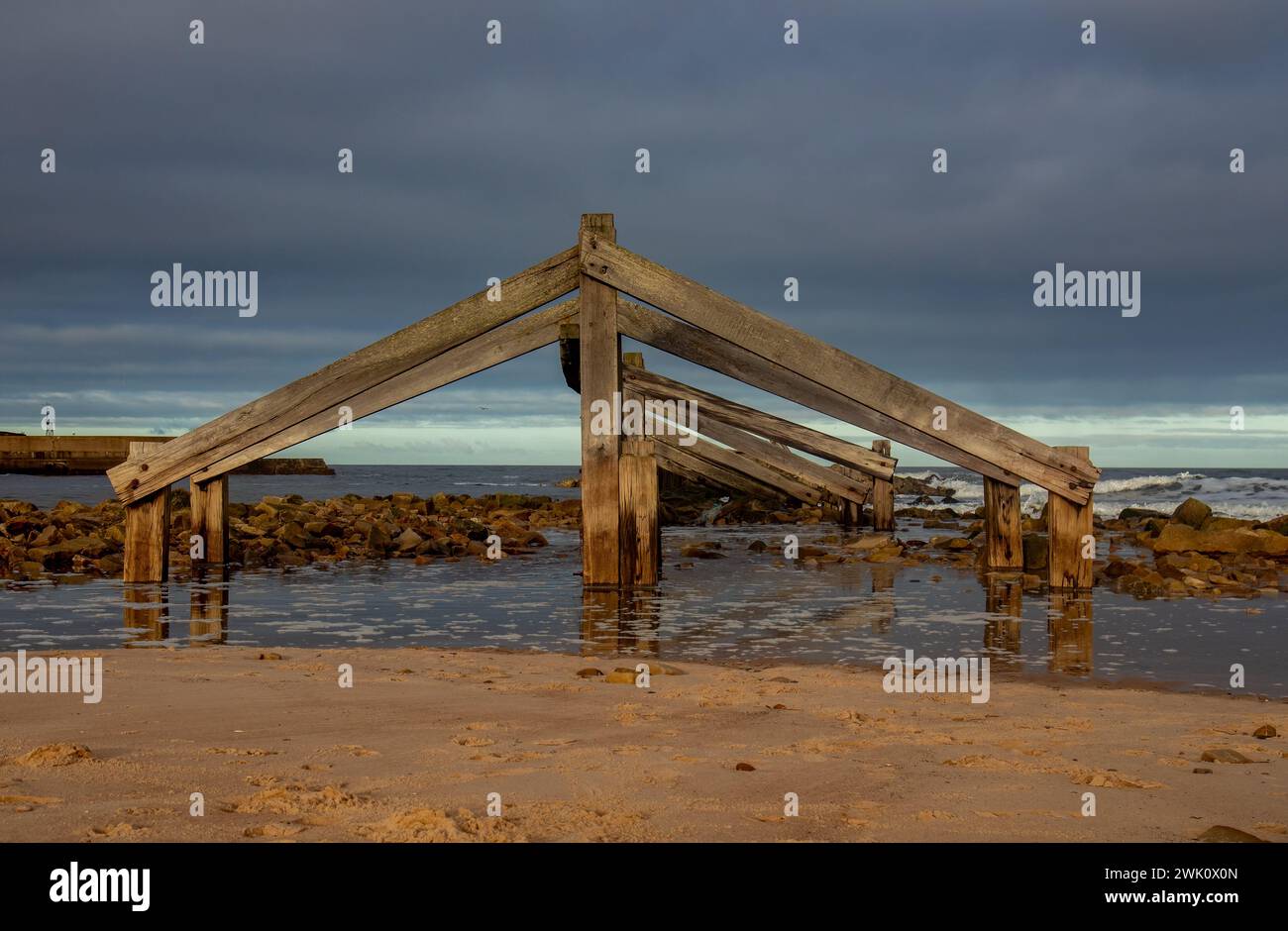 Beautiful wooden water feature hi-res stock photography and images - Alamy
