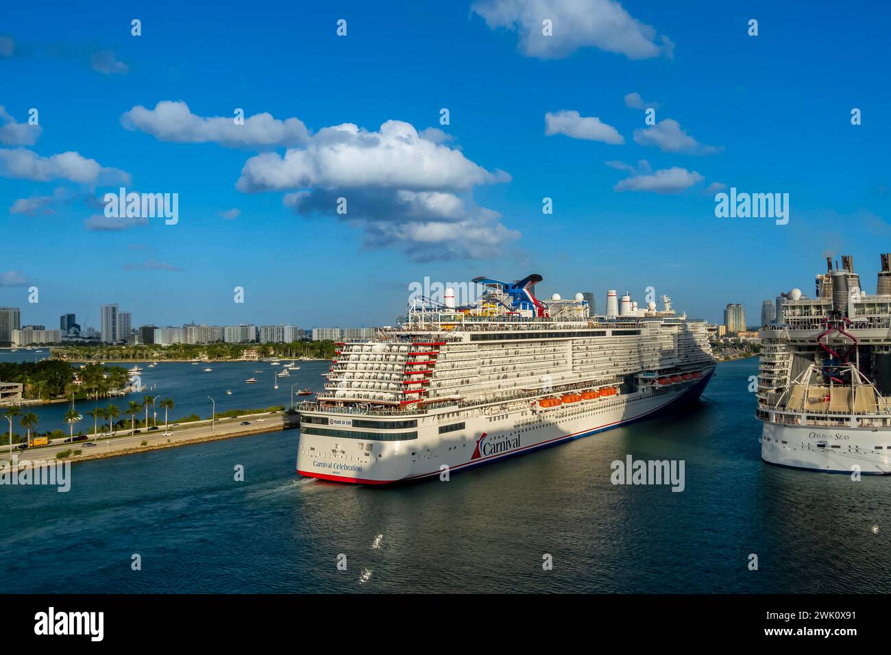 Miami, Fl, USA. 28th Jan, 2024. Carnival Celebration departs Miami for a week of Caribbean bliss ...