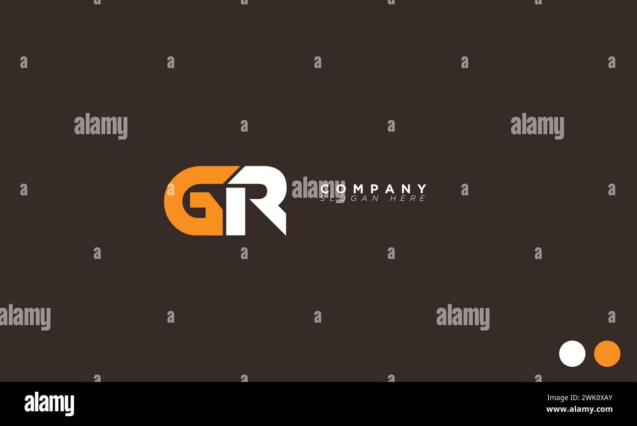 GR Alphabet letters Initials Monogram logo Stock Vector Image & Art - Alamy