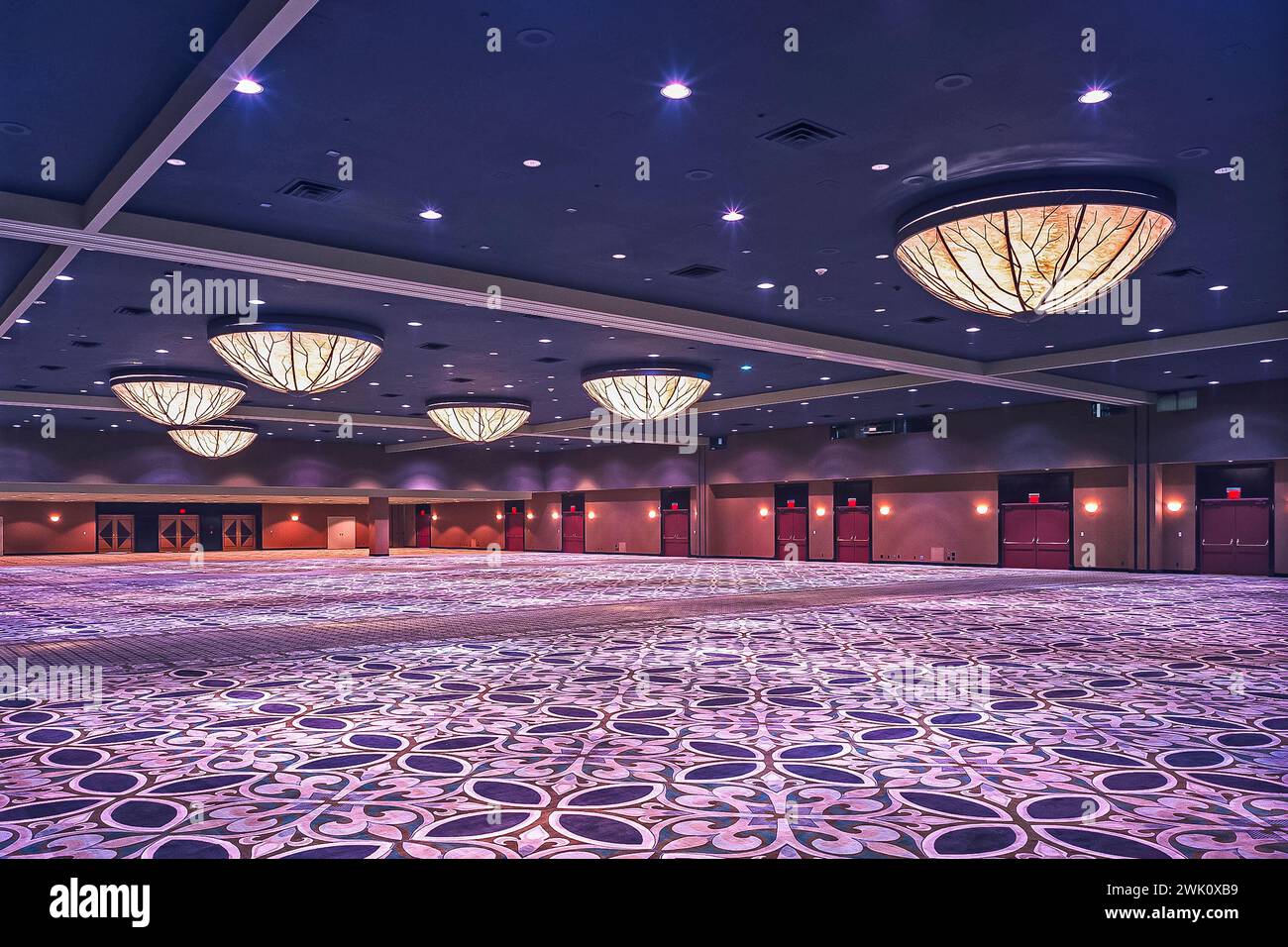 Architectural image of a ballroom of the Bonaventure Hotel in Los ...
