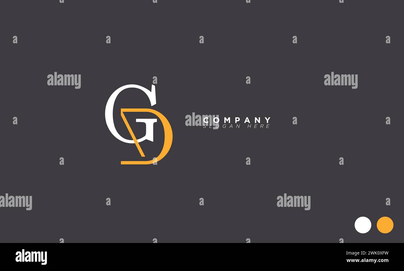 GD Alphabet letters Initials Monogram logo Stock Vector Image & Art - Alamy