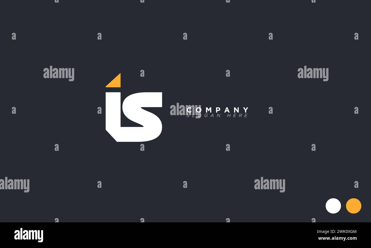 IS Alphabet letters Initials Monogram logo Stock Vector Image & Art - Alamy