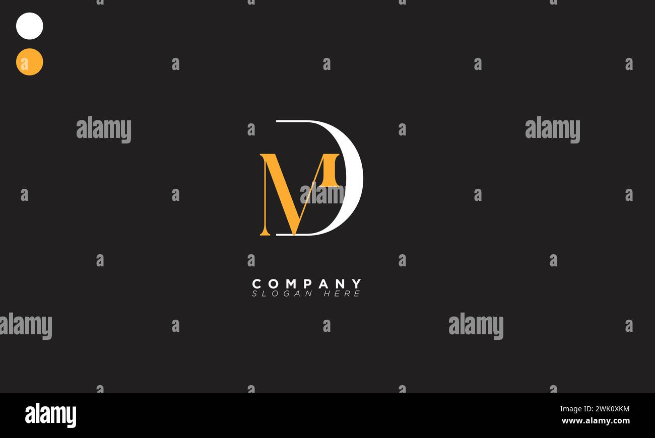 Md letters Stock Vector Images - Alamy