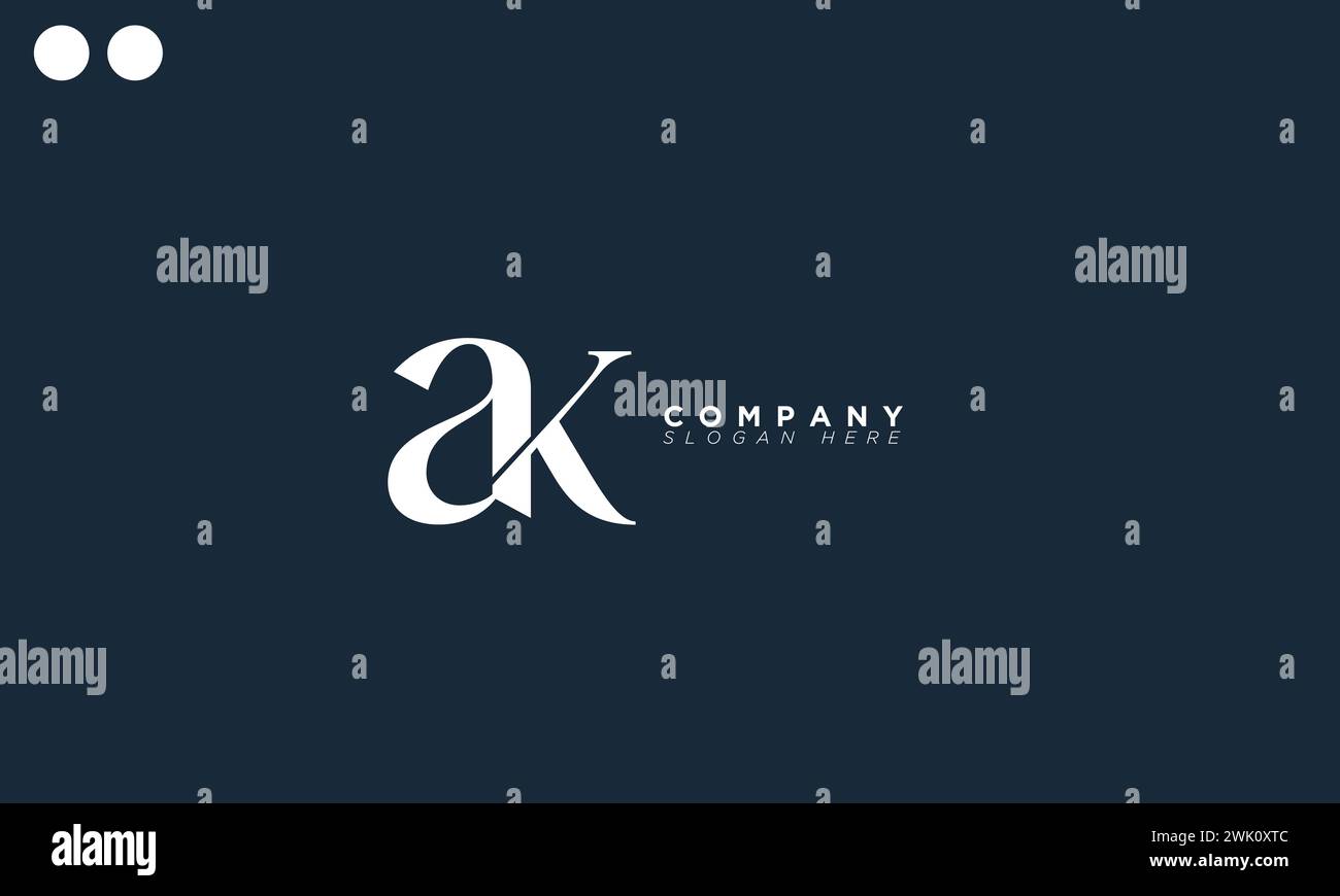 Ak letters Stock Vector Images - Alamy