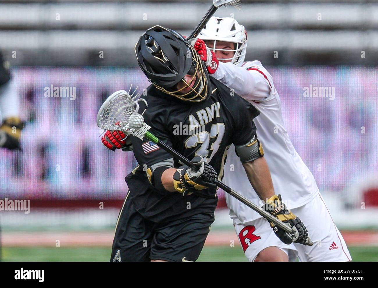Piscataway, NJ, USA. 17th Feb, 2024. Army West Point long stick ...