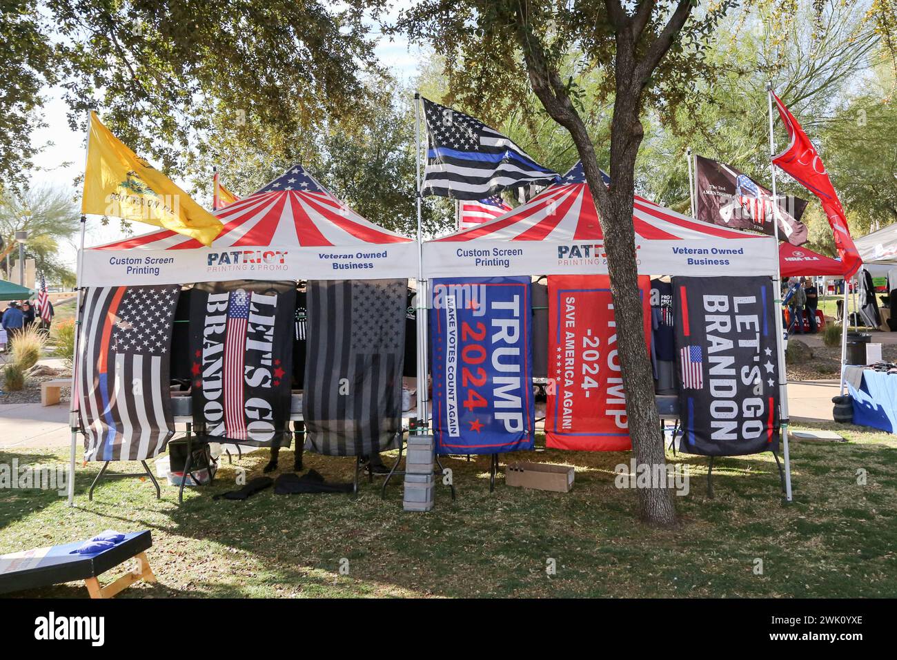 An electronic billboard is in the parking lot at ArizonaÕs 11th Annual ...