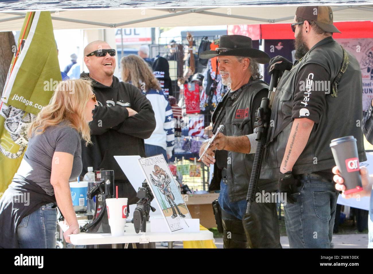 People visit the various booths at Arizona's 11th Annual Celebrate ...