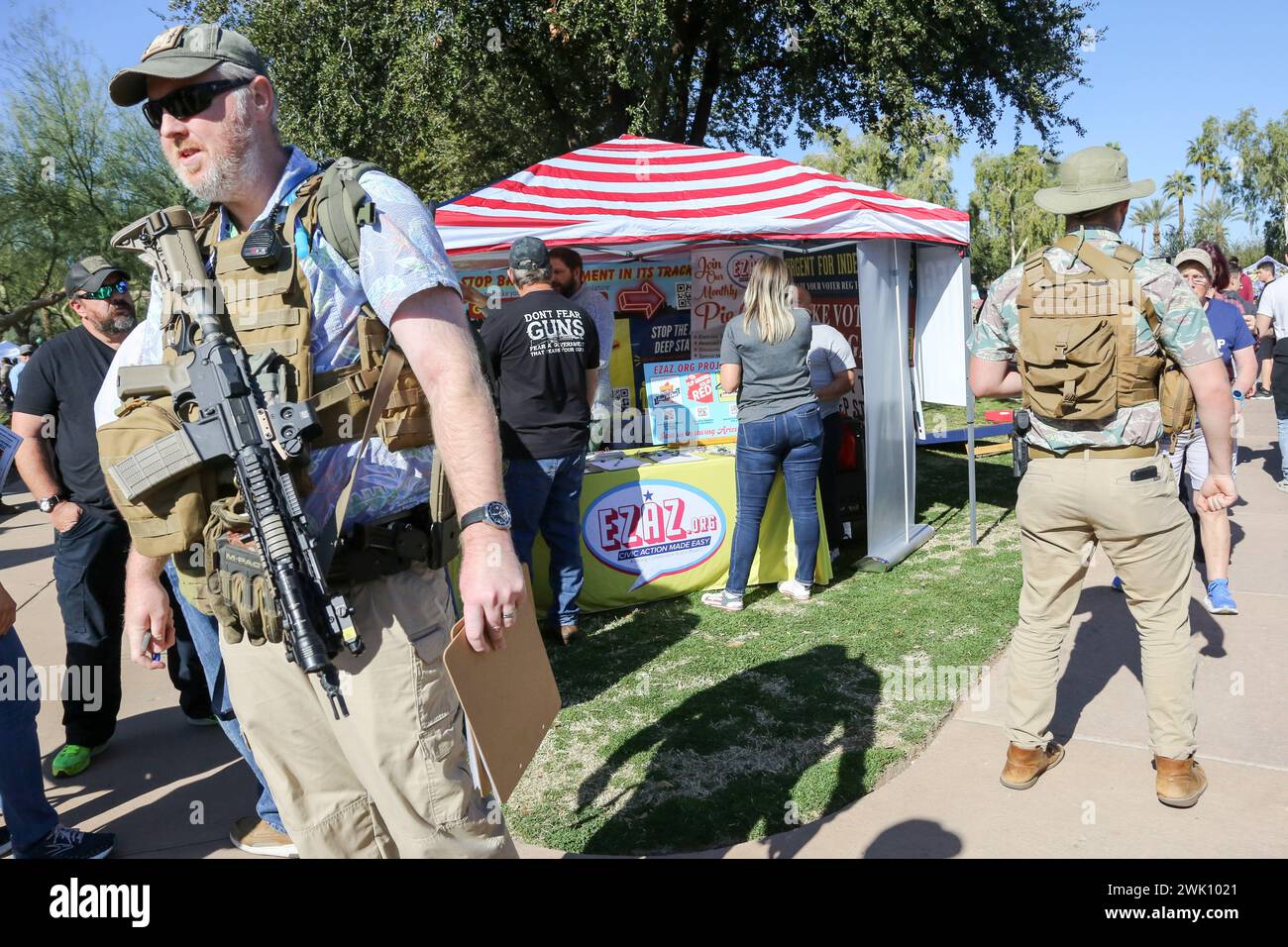People attend Arizona's 11th Annual Celebrate & Protect the 2nd ...