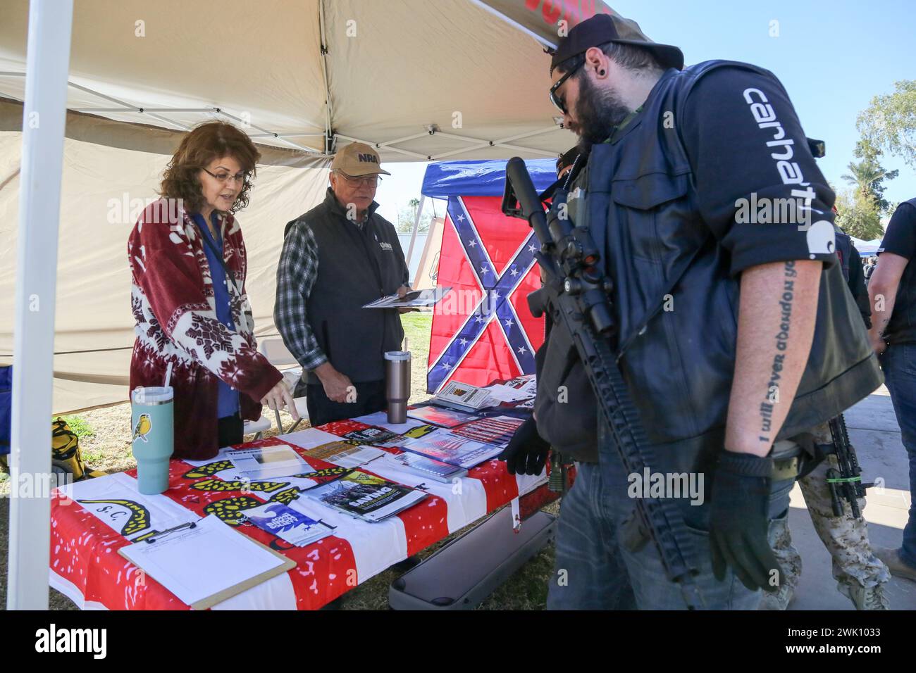 People visit the various booths at ArizonaÕs 11th Annual Celebrate ...