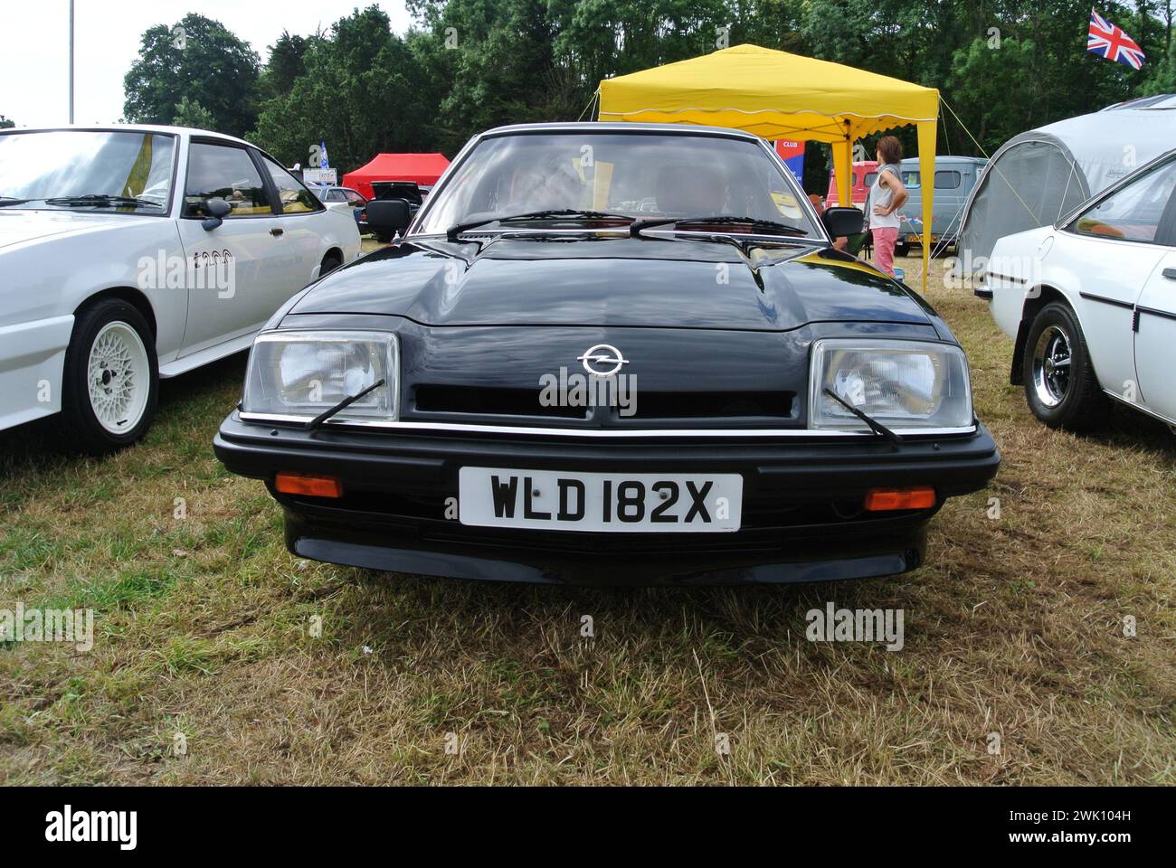A 1981 Opel Manta SR Berlinetta parked on display at the 48th Historic ...