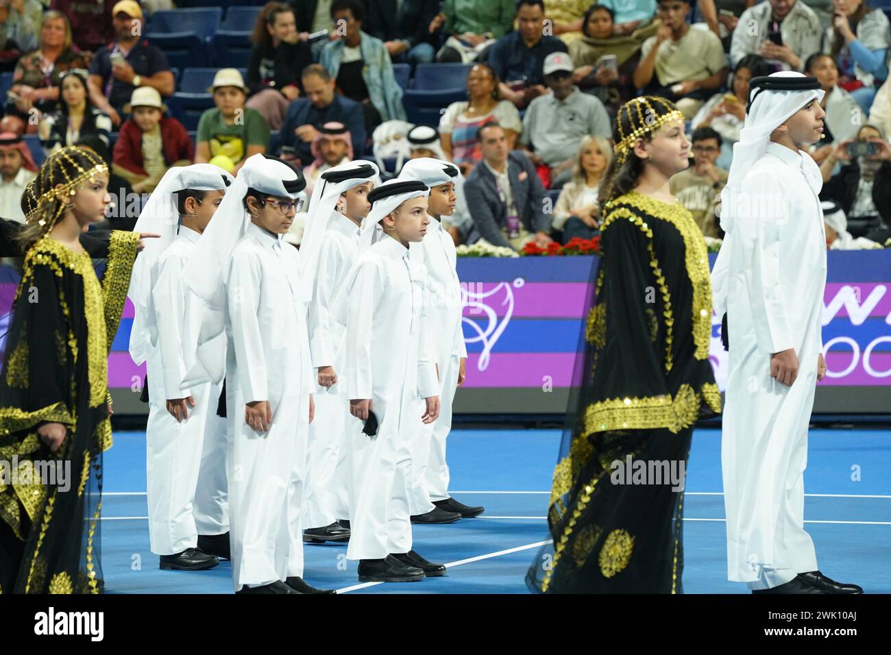 Some moments from the final of the Qatar TotalEnergies Open 2024 played ...