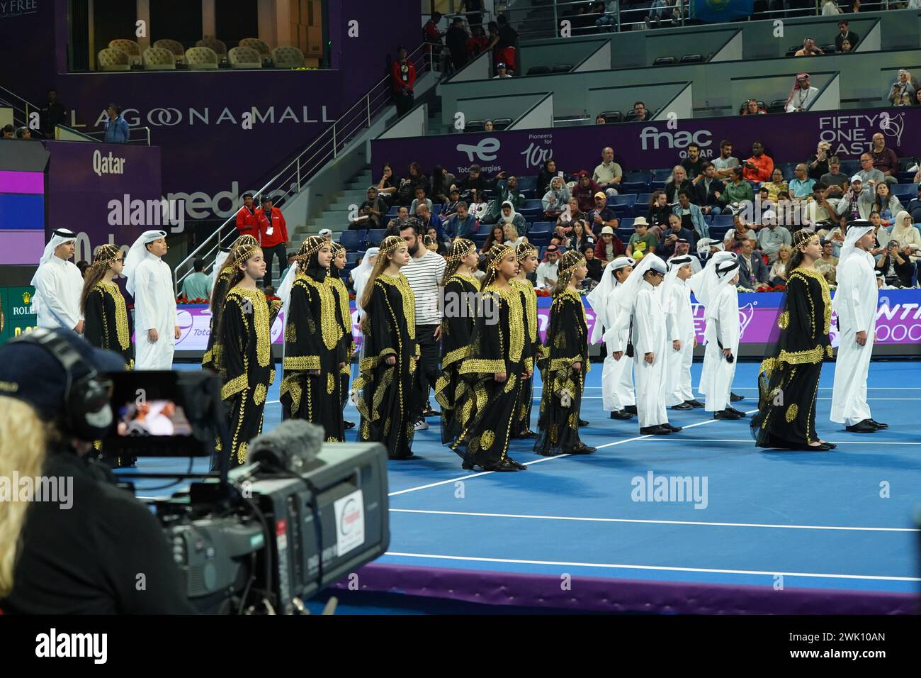 Some moments from the final of the Qatar TotalEnergies Open 2024 played ...