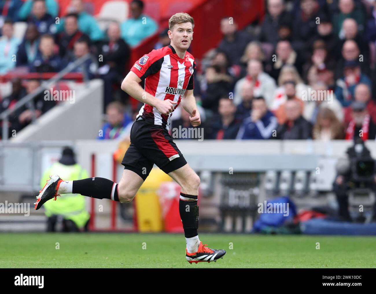 London, UK. 17th Feb, 2024. Nathan Collins of Brentford during the ...