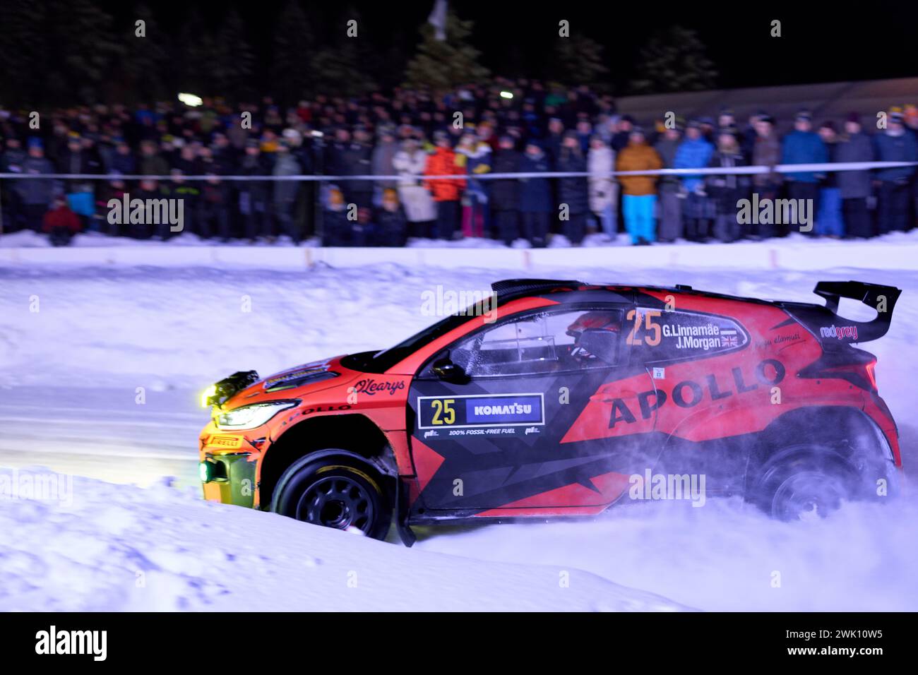 Georg Linnamae of Estonia with co-driver James Morgan of Great Britain ...