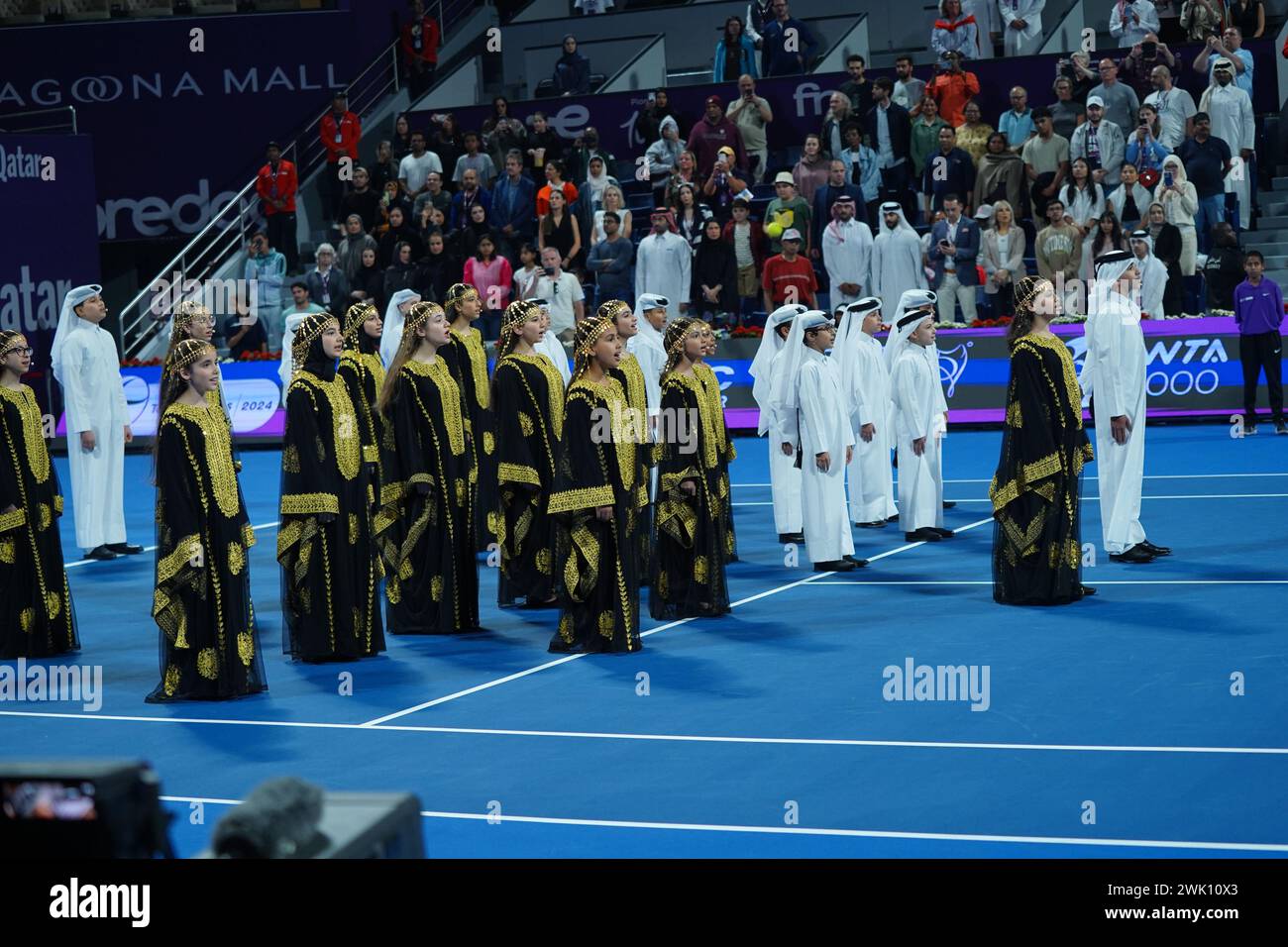 Some moments from the final of the Qatar TotalEnergies Open 2024 played ...