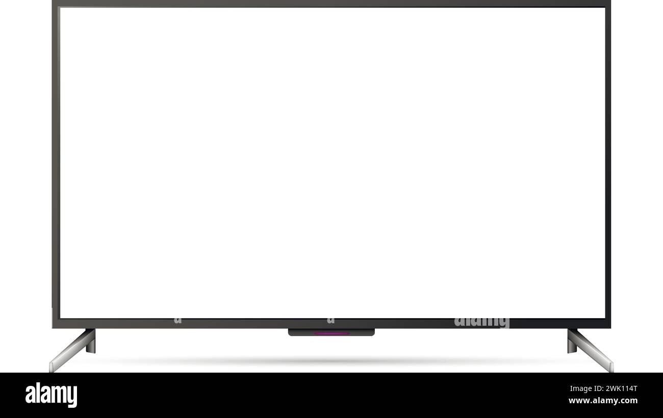 TV flat screen lcd or oled, plasma, realistic illustration Stock Vector ...