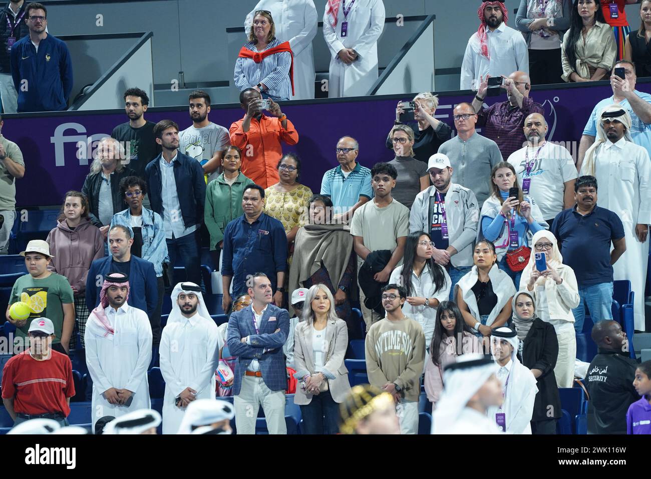 Some moments from the final of the Qatar TotalEnergies Open 2024 played ...
