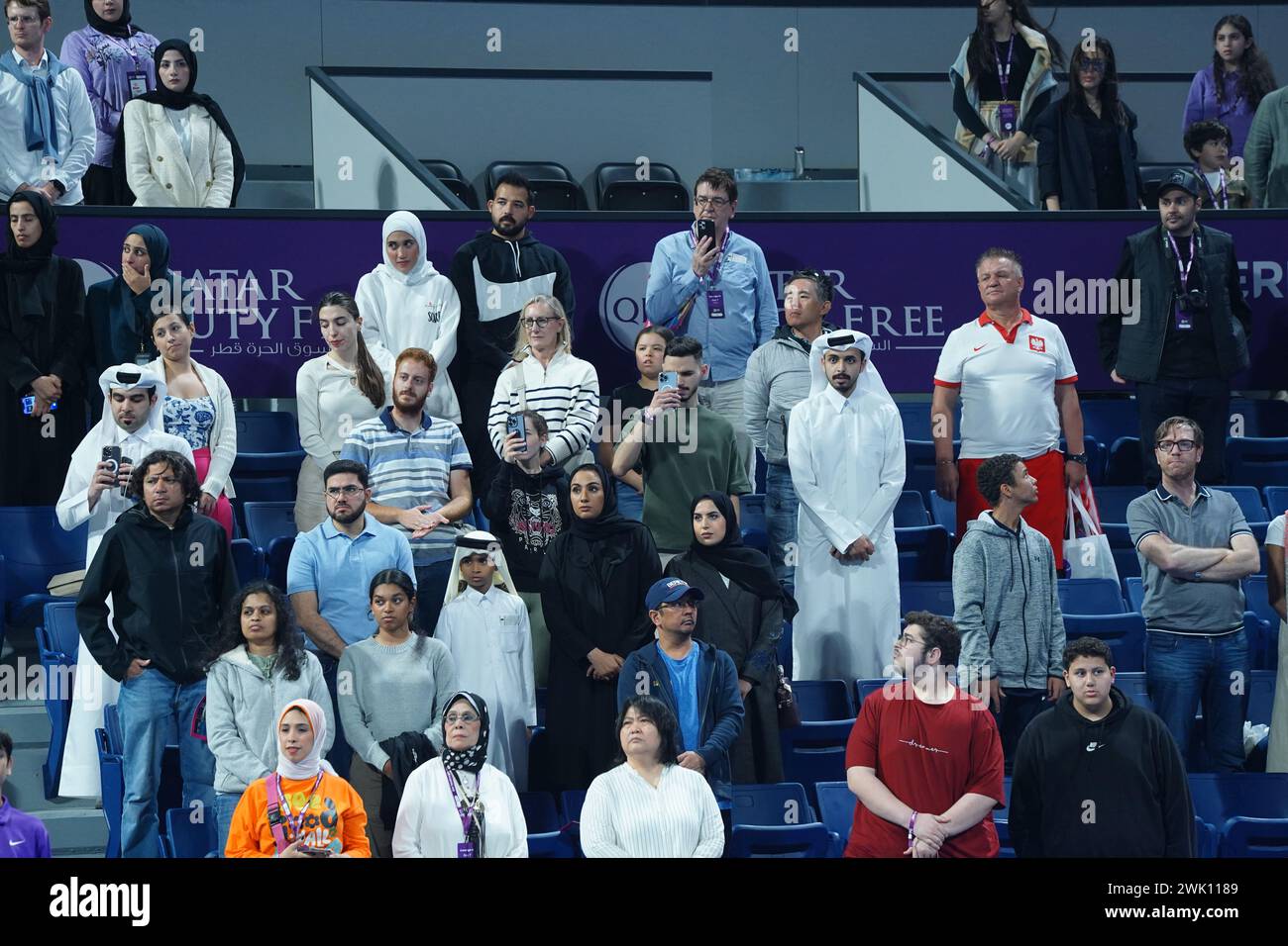Some moments from the final of the Qatar TotalEnergies Open 2024 played ...