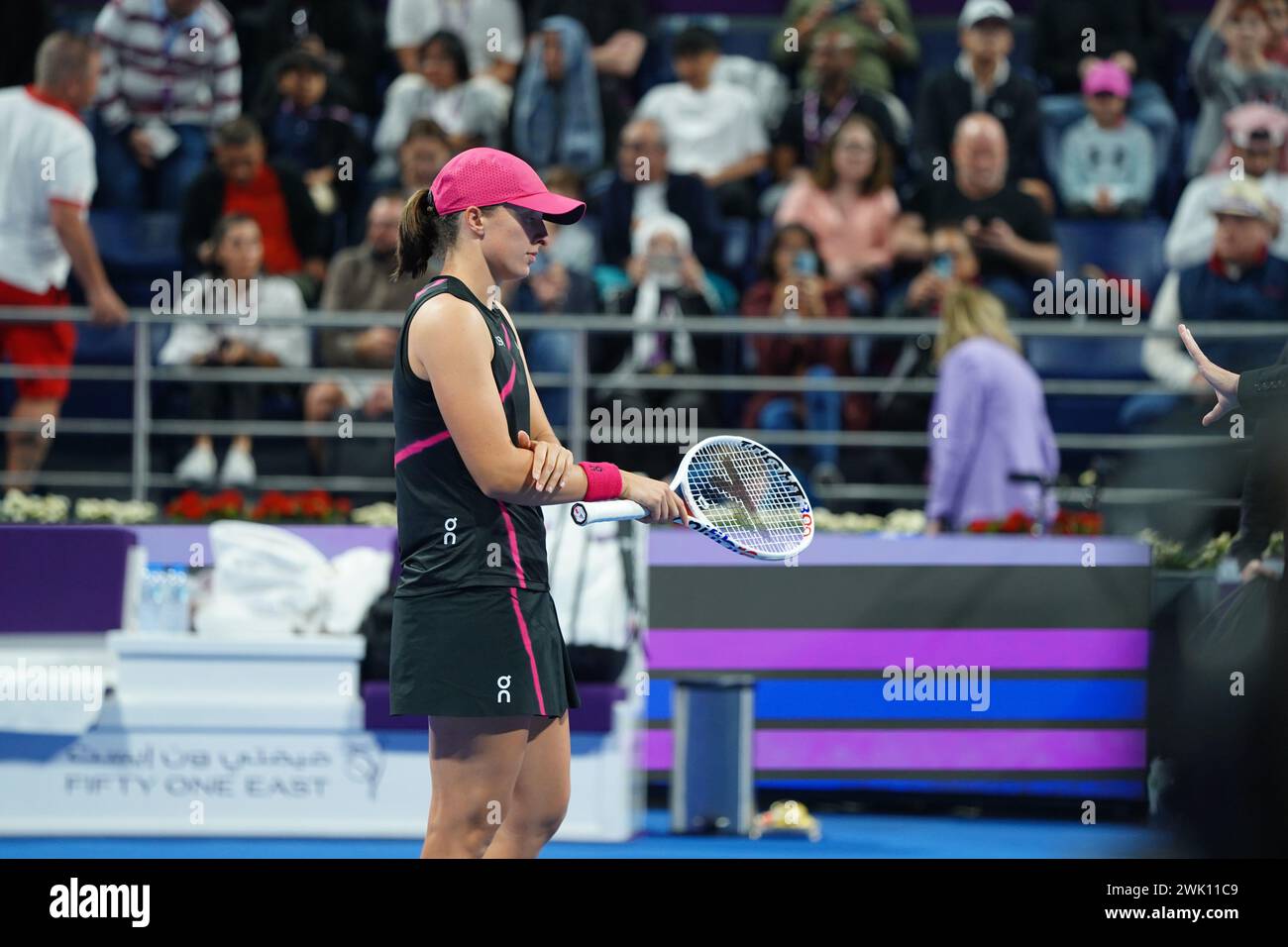 Elena Rybakina before her final match against Iga Swiatek in the Qatar ...