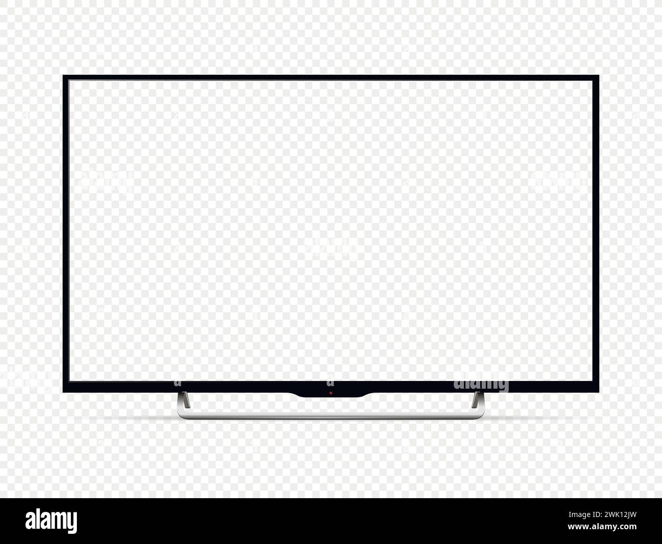 Modern 4K oled tv with transparent screen isolated on transparent background Stock Vector Image ...