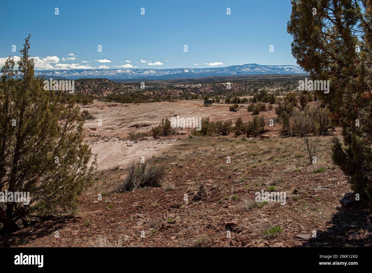 On the Piceance Basin, looking south at Colorado's Grand Mesa Stock ...