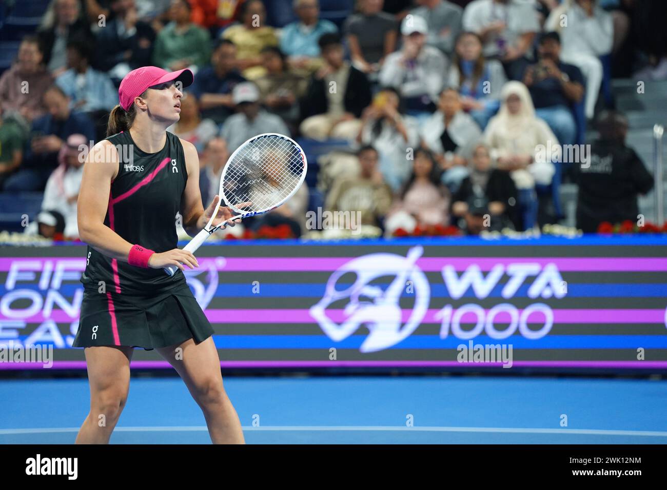 Some moments from the final of the Qatar TotalEnergies Open 2024 played ...