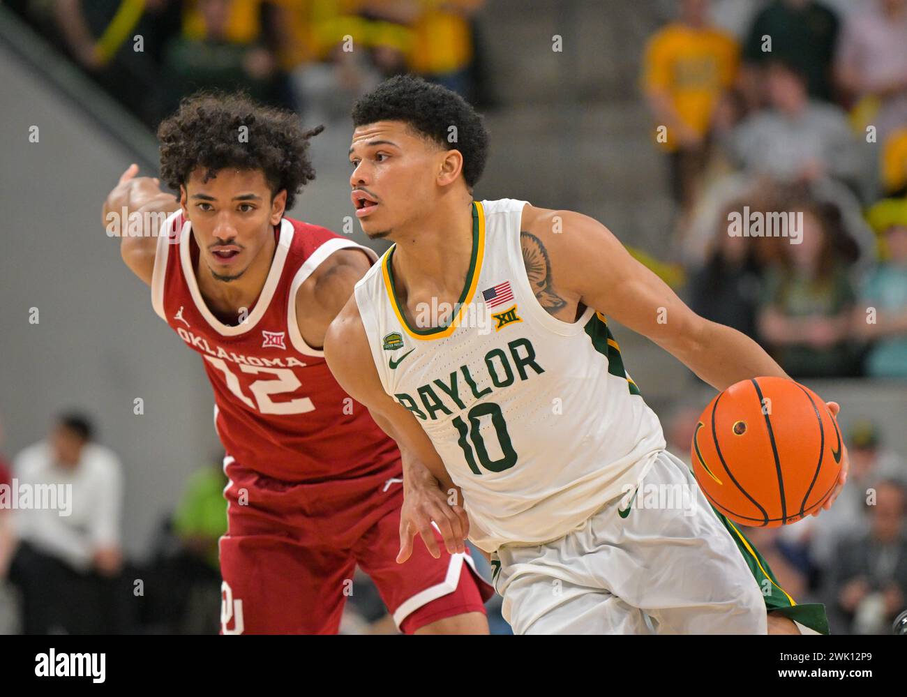 Waco, Texas, USA. 13th Feb, 2024. Baylor Bears guard RayJ Dennis (10 ...