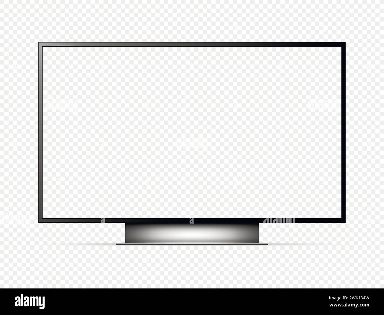 TV screen. Smart tv with transparent screen isolated on transparent ...