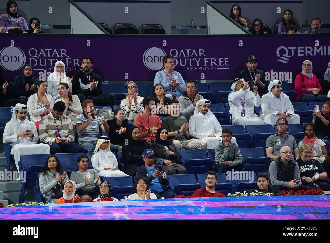 Some moments from the final of the Qatar TotalEnergies Open 2024 played ...