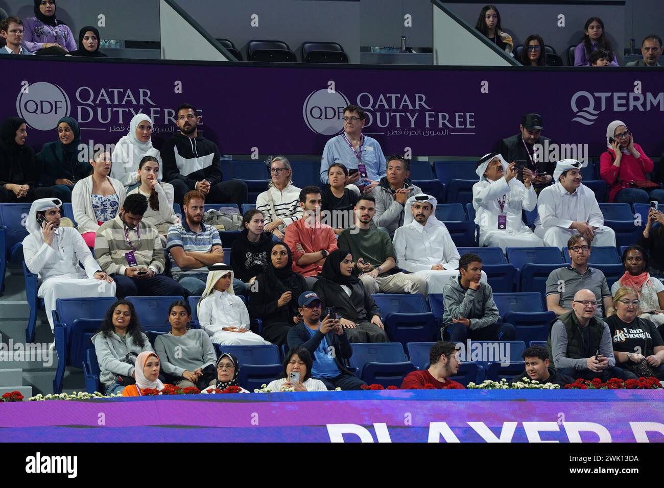 Some moments from the final of the Qatar TotalEnergies Open 2024 played ...