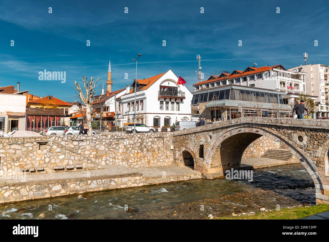 Prizren, Kosovo - 6 FEB 2024: The Turkish Consulate building on the ...