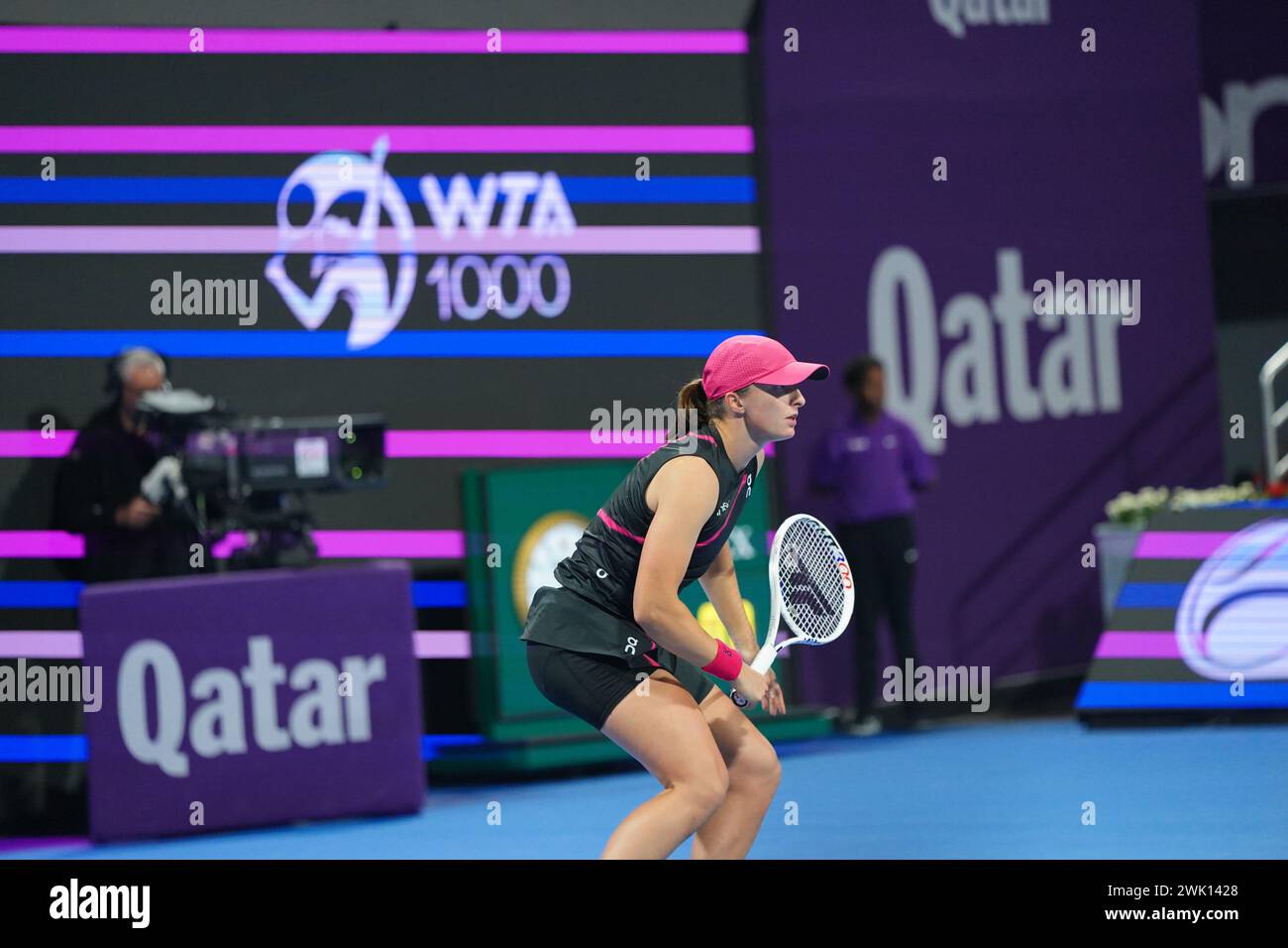 Some moments from the final of the Qatar TotalEnergies Open 2024 played ...