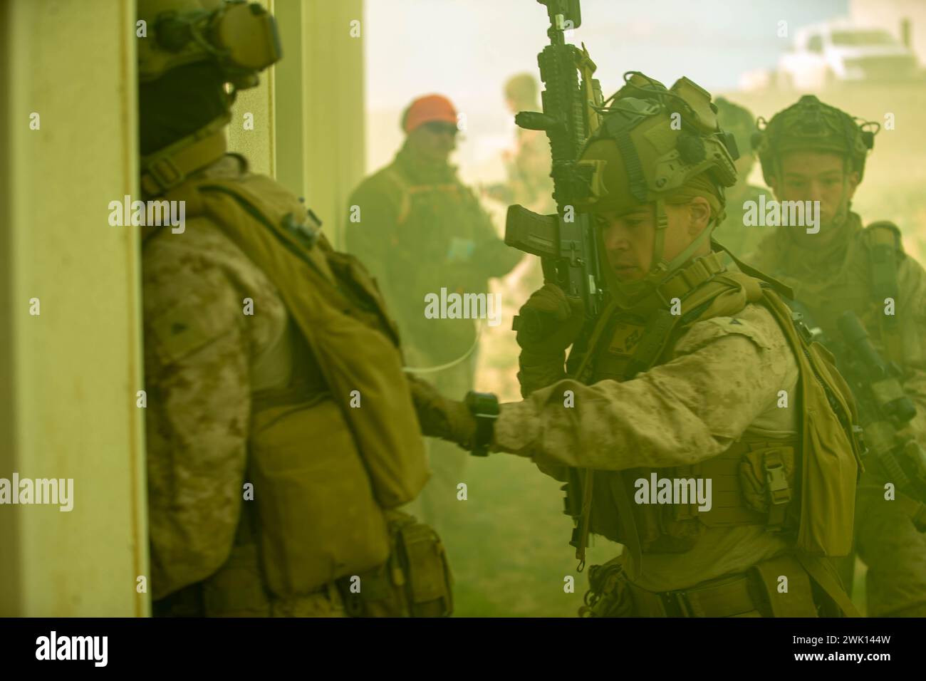 U.S. Marines with Echo Company, 2d Battalion, 6th Marine Regiment, 2d ...