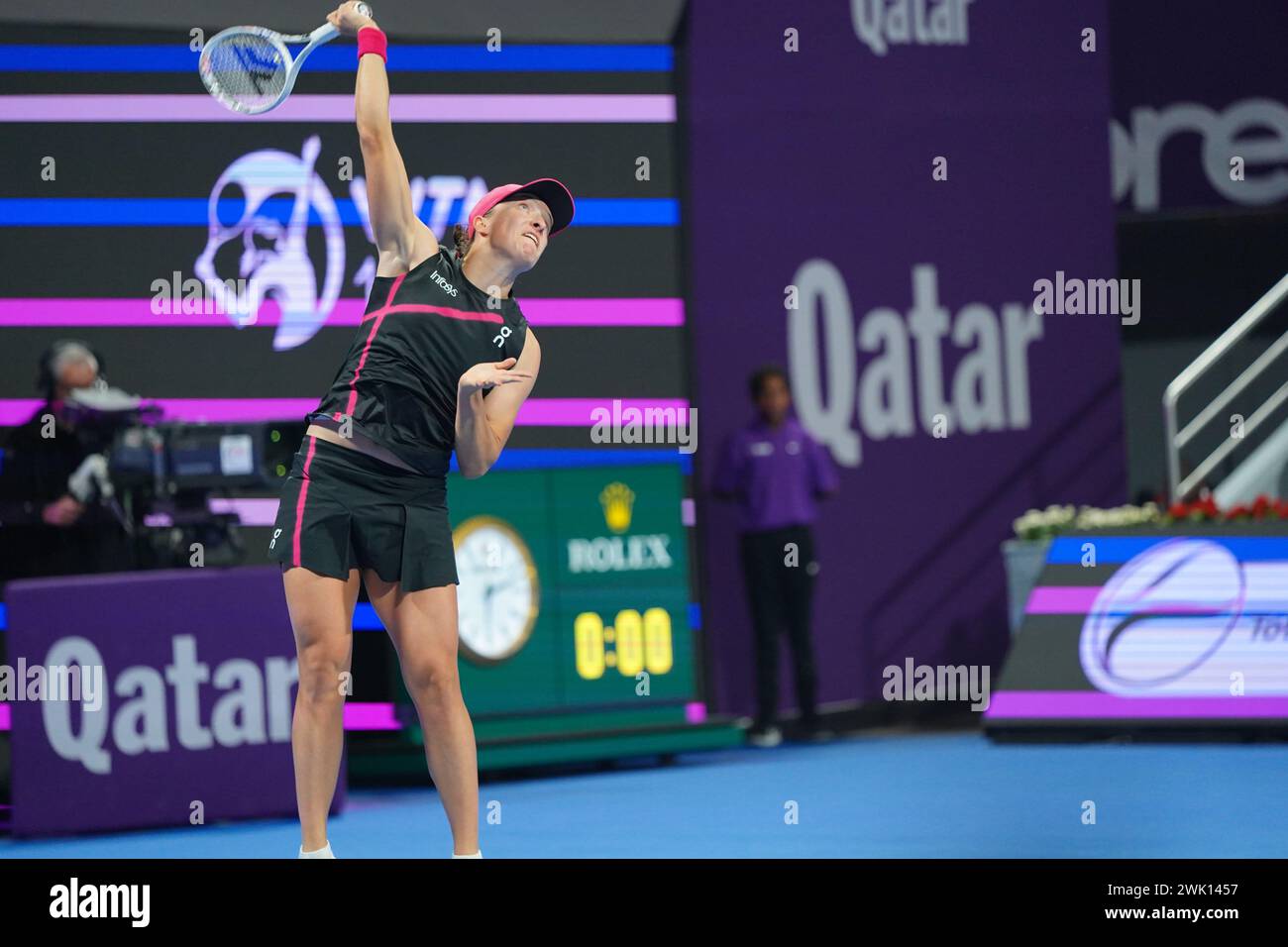 Some moments from the final of the Qatar TotalEnergies Open 2024 played ...