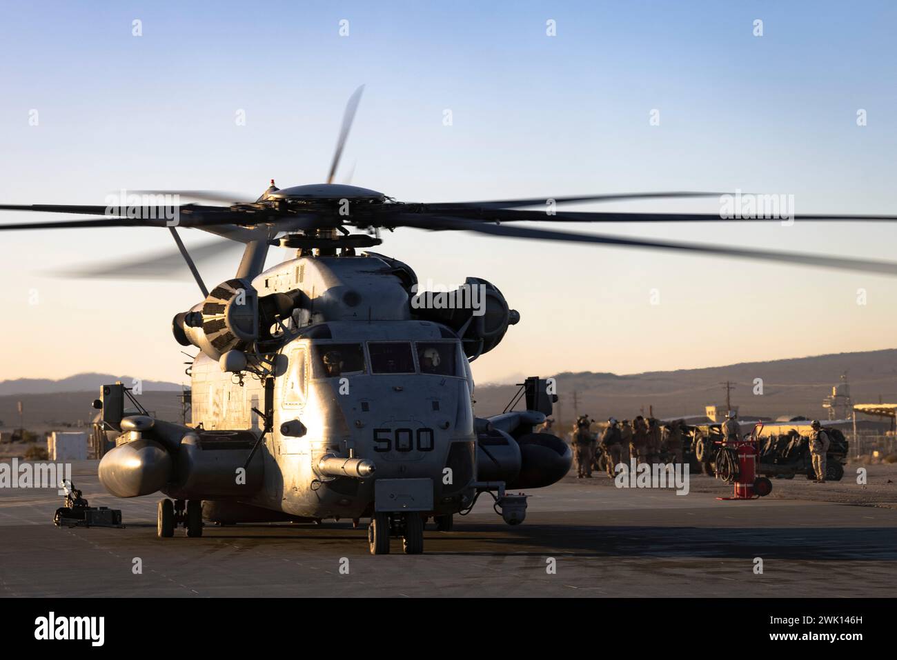 A U.S. Marine Corps CH-53E Super Stallion helicopter assigned to Marine ...