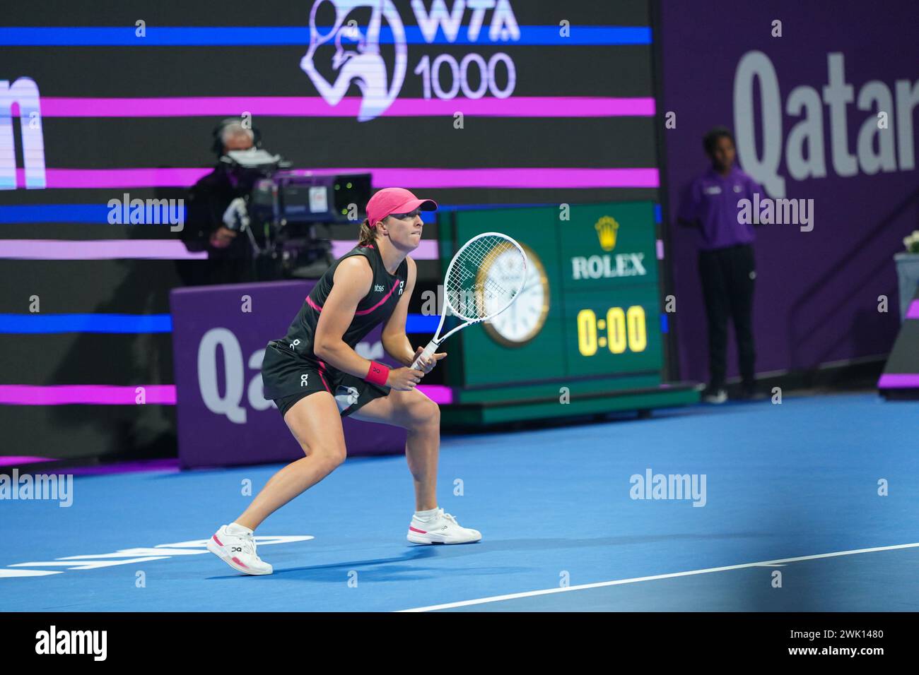 Some moments from the final of the Qatar TotalEnergies Open 2024 played ...