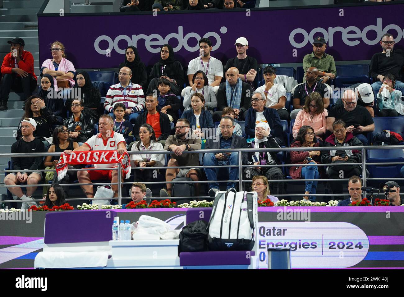 Some moments from the final of the Qatar TotalEnergies Open 2024 played ...