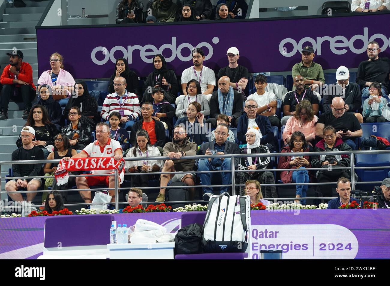Some moments from the final of the Qatar TotalEnergies Open 2024 played ...