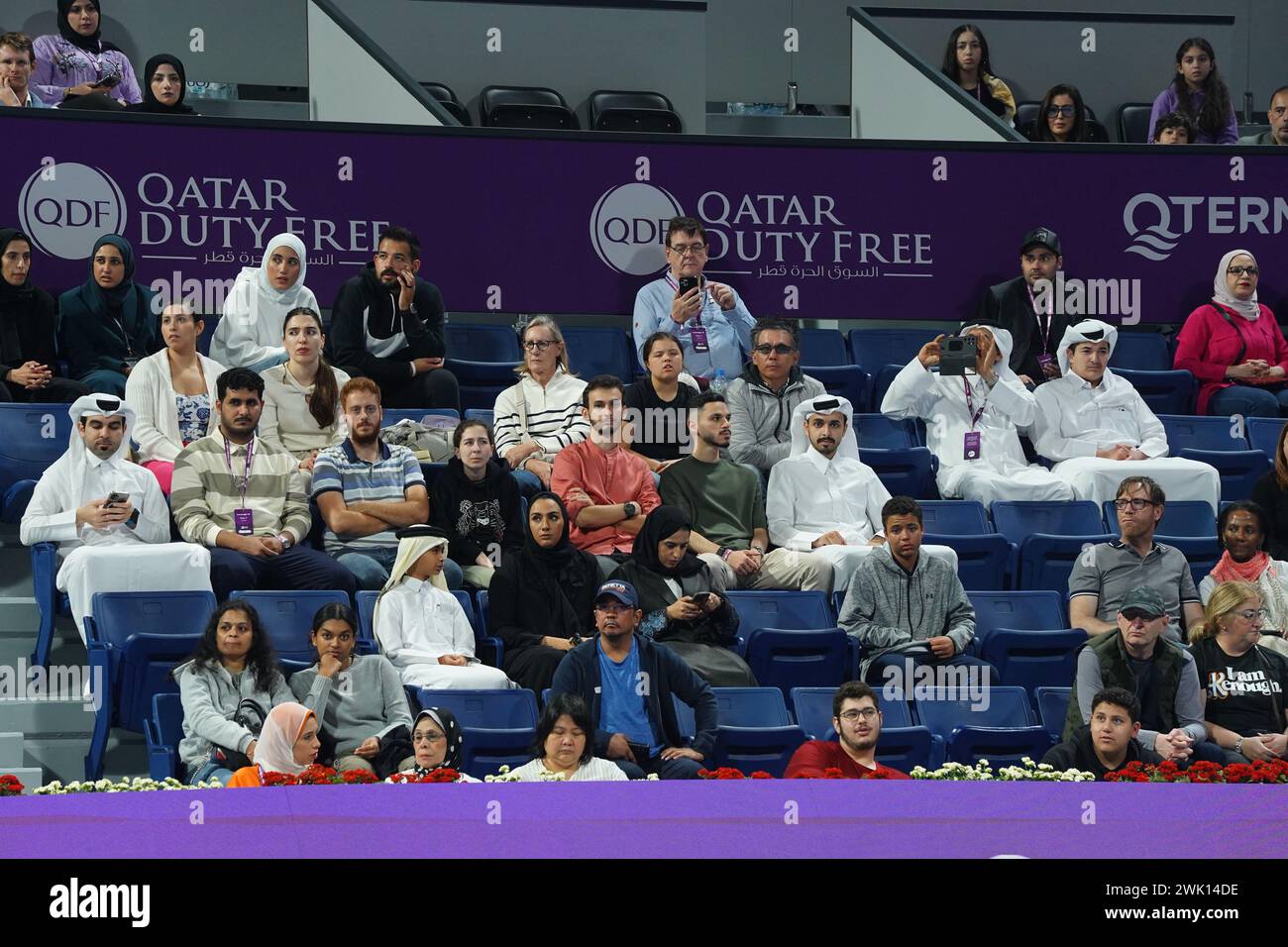 Some moments from the final of the Qatar TotalEnergies Open 2024 played ...