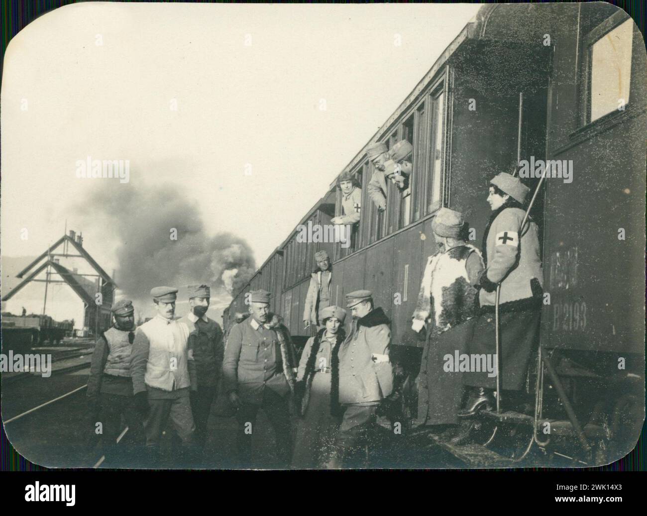 Polish Medical train of the 2nd Brigade. World War I Army 2nd Brigade (Polish Legions; 1914-1917 ...