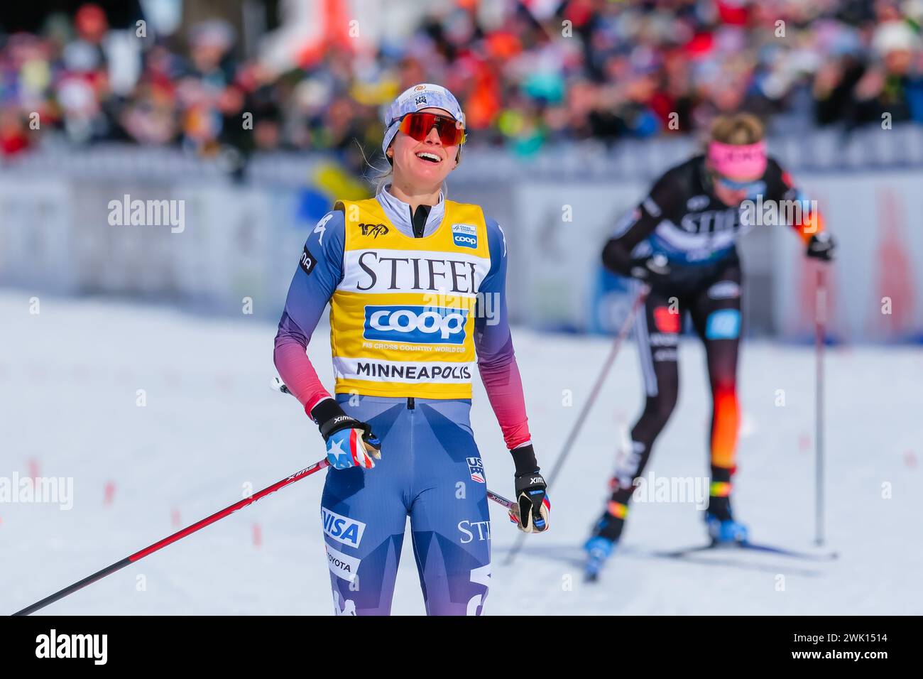 Minneapolis, Minnesota, USA. 17th Feb, 2024. JESSIE DIGGINS of the ...