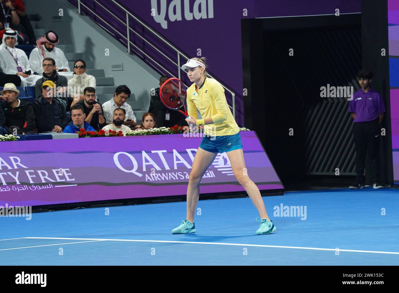 Some moments from the final of the Qatar TotalEnergies Open 2024 played ...