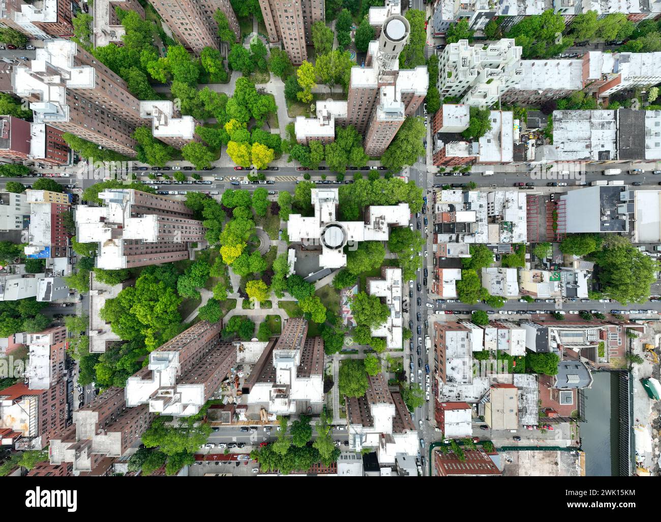 Aerial view of a housing complex in Brooklyn, New York Stock Photo - Alamy