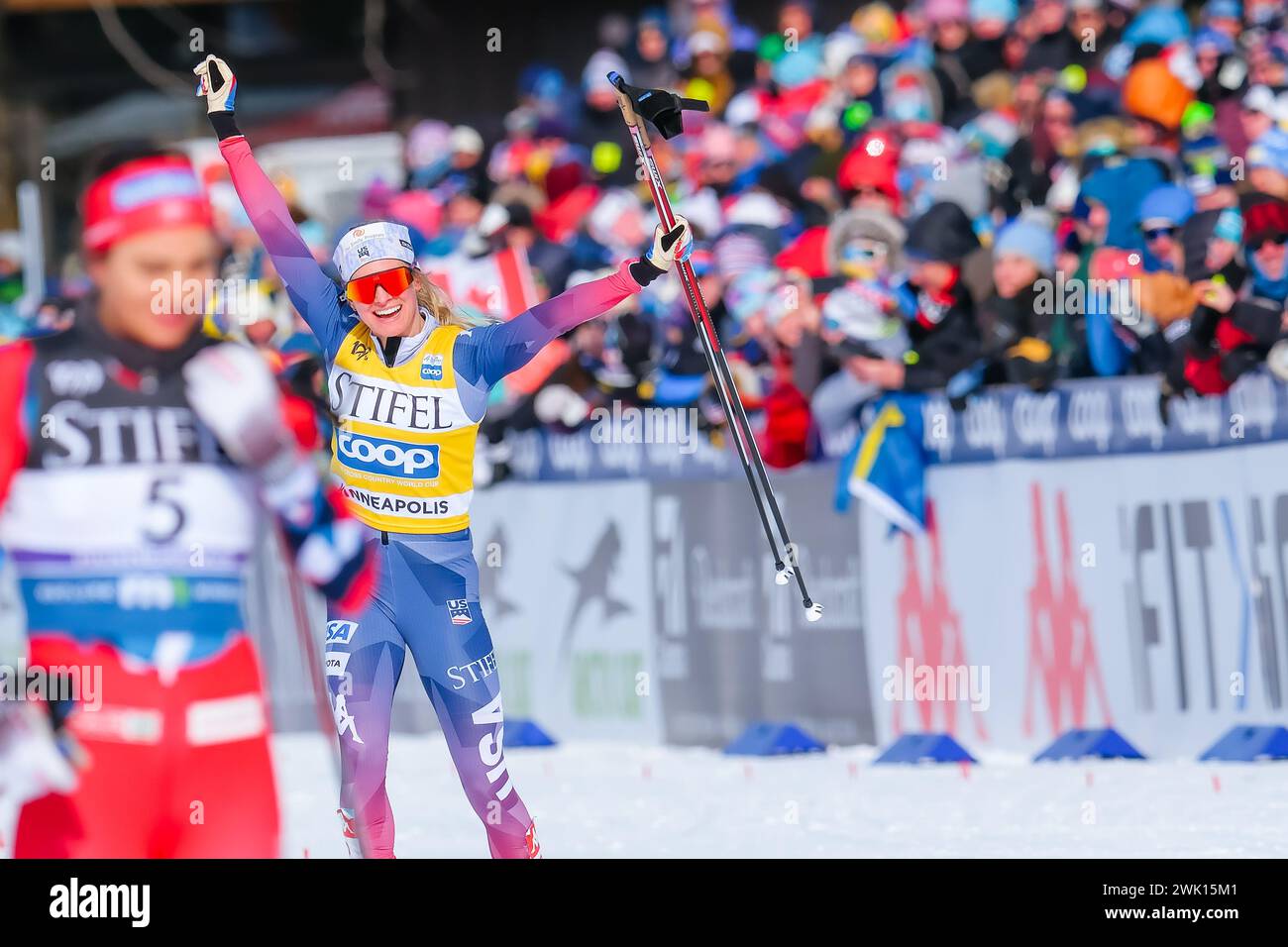 Minneapolis, Minnesota, USA. 17th Feb, 2024. JESSIE DIGGINS of the ...