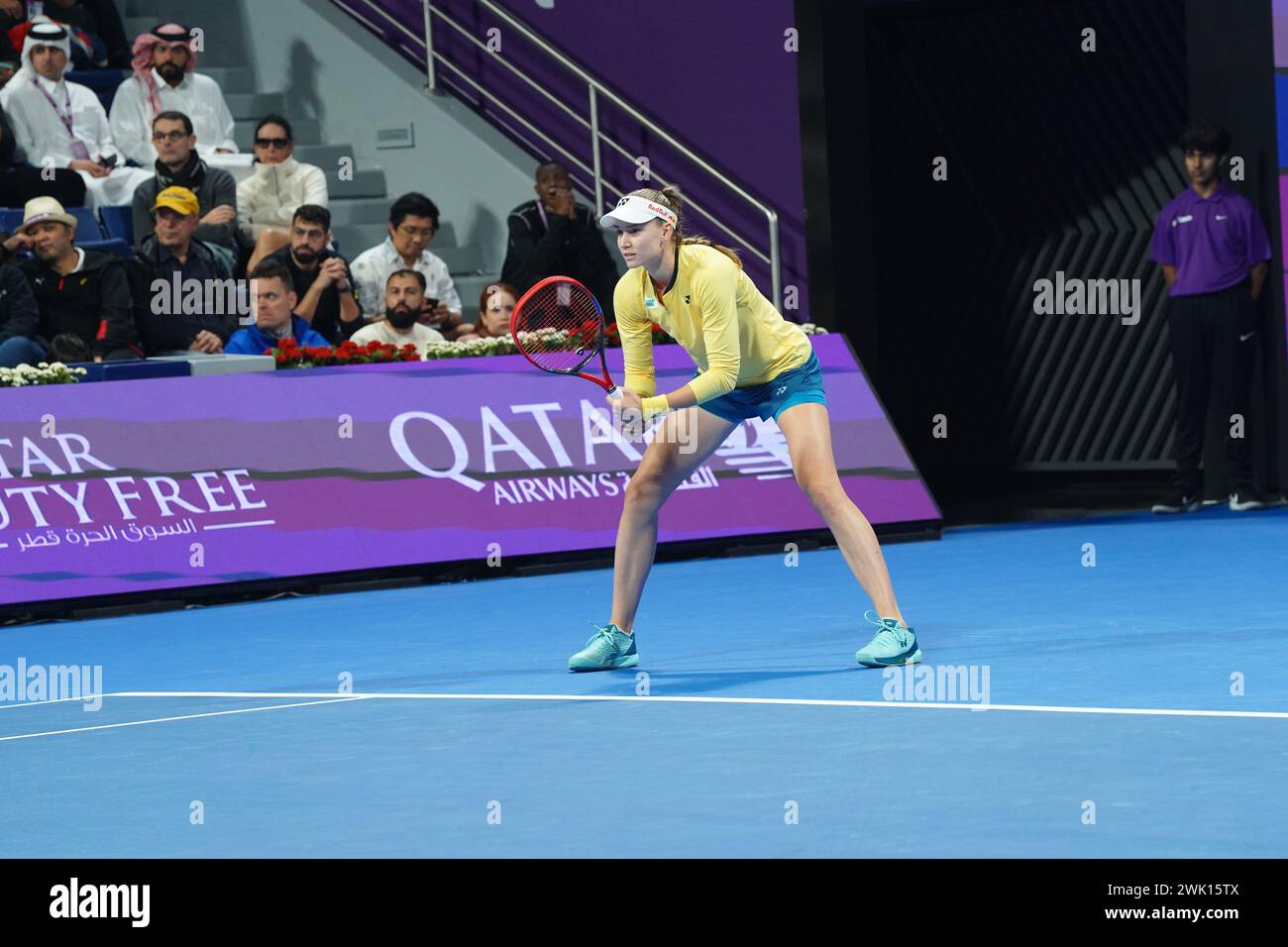 Some moments from the final of the Qatar TotalEnergies Open 2024 played ...